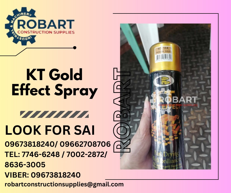 KT Gold Effect Spray, Commercial & Industrial, Construction Tools ...
