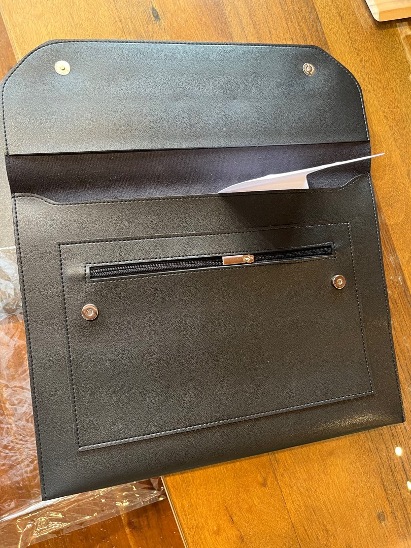 Leather laptop sleeve black, Computers & Tech, Parts & Accessories ...