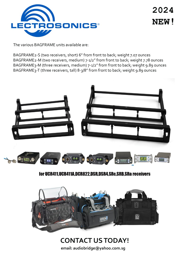 Lectrosonics BAGFRAME2-S, Audio, Portable Audio Accessories on Carousell