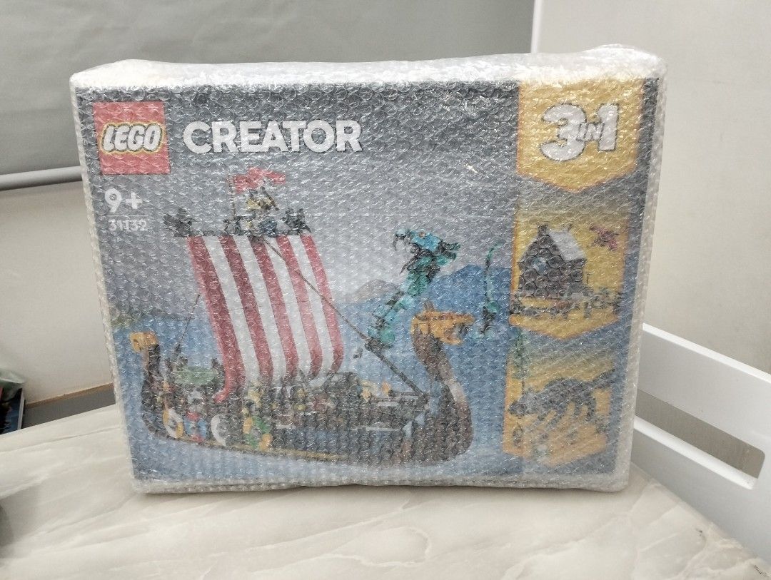Lego 31132 Creator 3-in-1 Viking Ship and the Midgard Serpent, Hobbies ...
