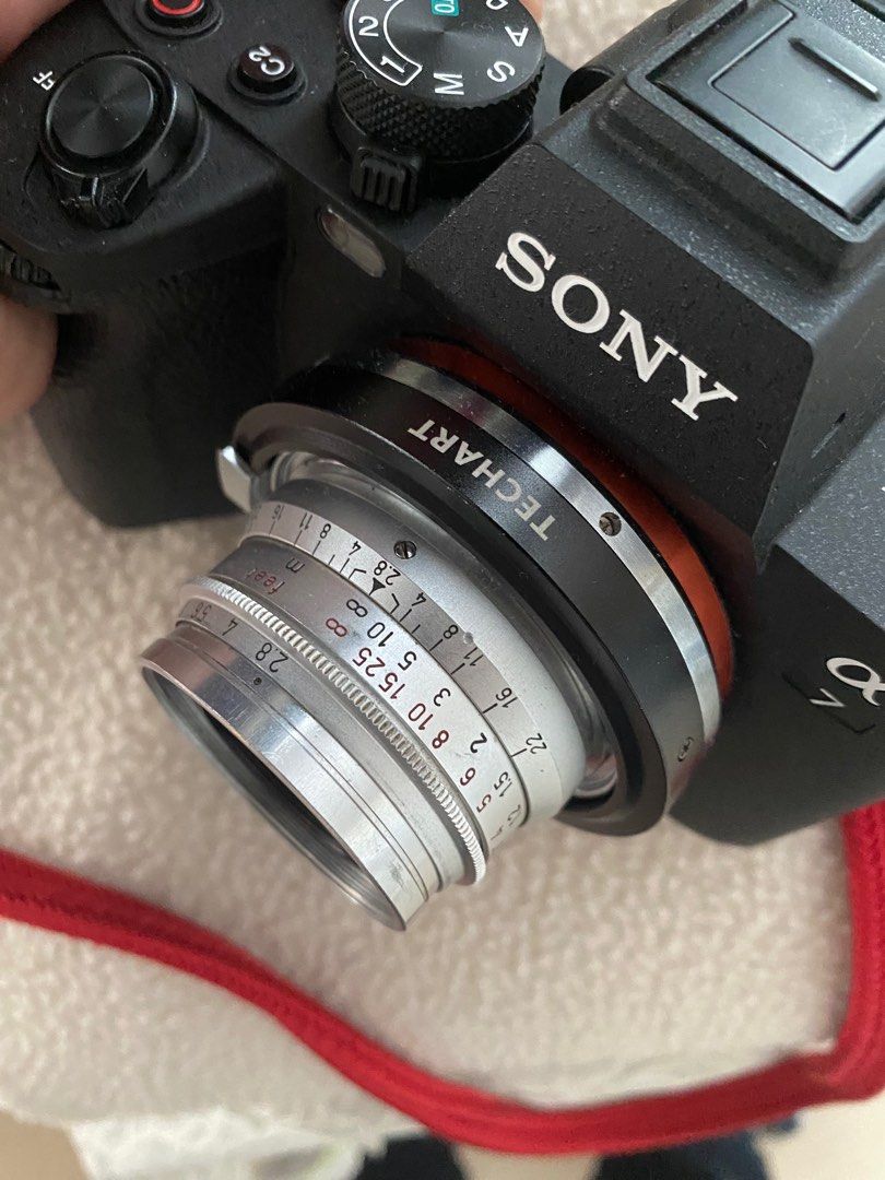 Leica Summaron 35mm F2 8 L39 小八妹 Techart Lm Ea9 轉接環 Sony A7 攝影器材 鏡頭及