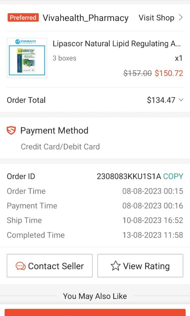 Lipascor 600mg (60 capsules) X 3 boxes, Health & Nutrition, Health ...