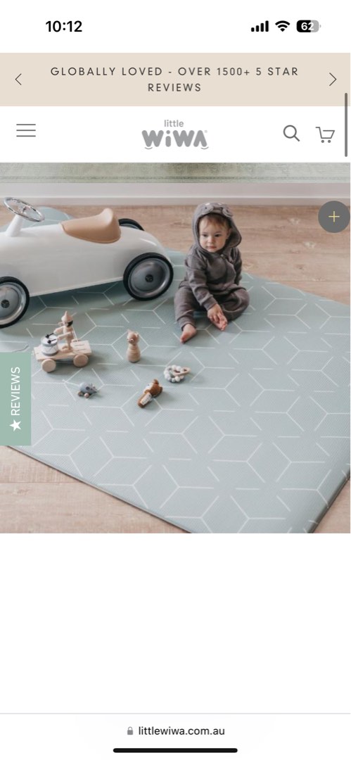 Little Wawa Nature Sage Generos Playmat, Babies & Kids, Infant Playtime ...