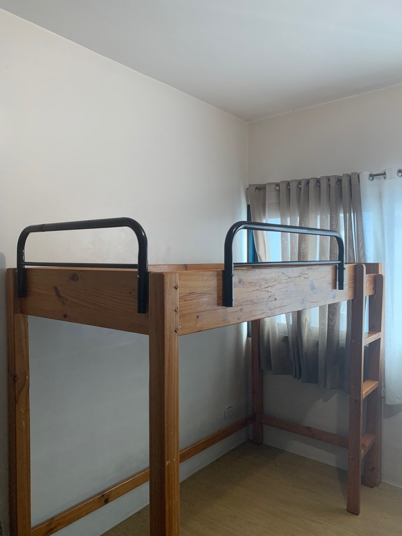 Loft bed/Double deck bed frame, Furniture & Home Living, Furniture, Bed ...