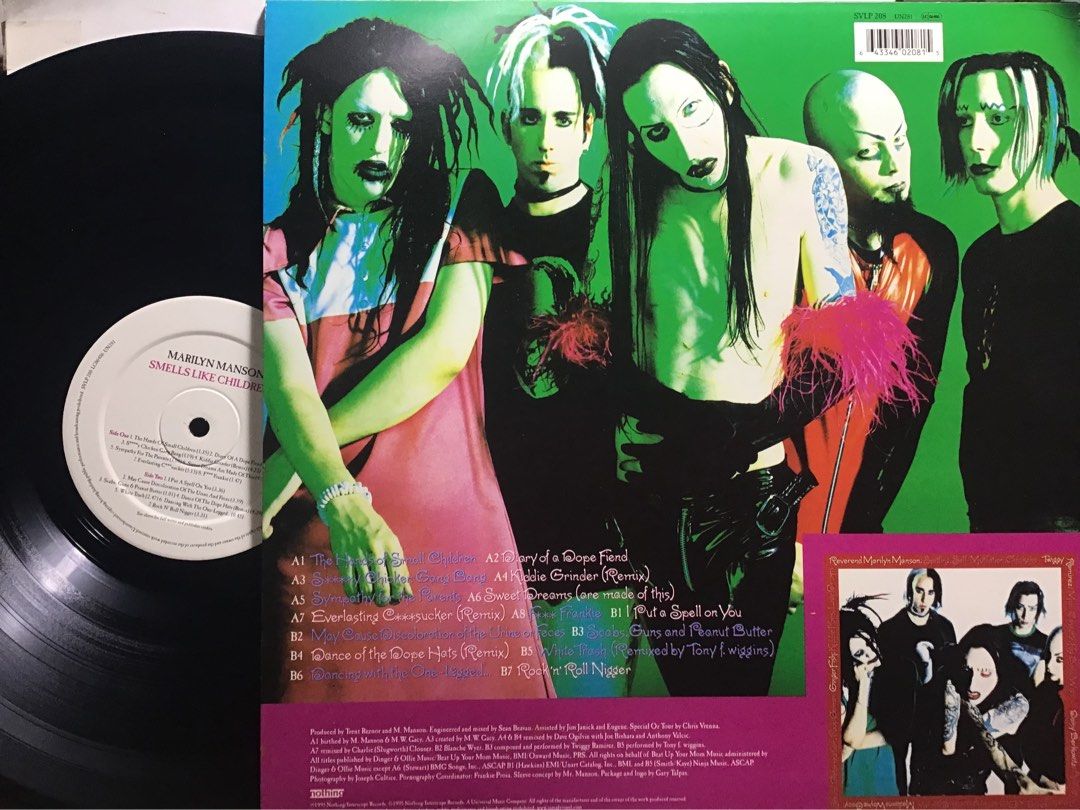 LP Marilyn Manson - Smells Like Children OOP VINYL RECORD Anubis Piring ...