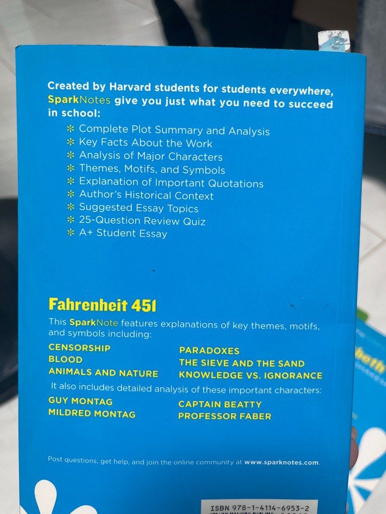 Macbeth and Fahrenheit notes, Hobbies & Toys, Books & Magazines ...