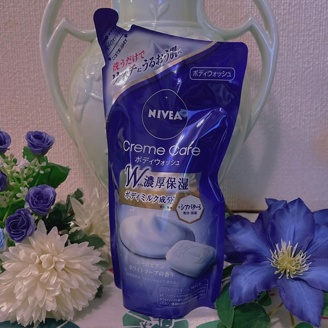 Made in Japan NIVEA CREME Care European White Soap Scent Thick Cream ...