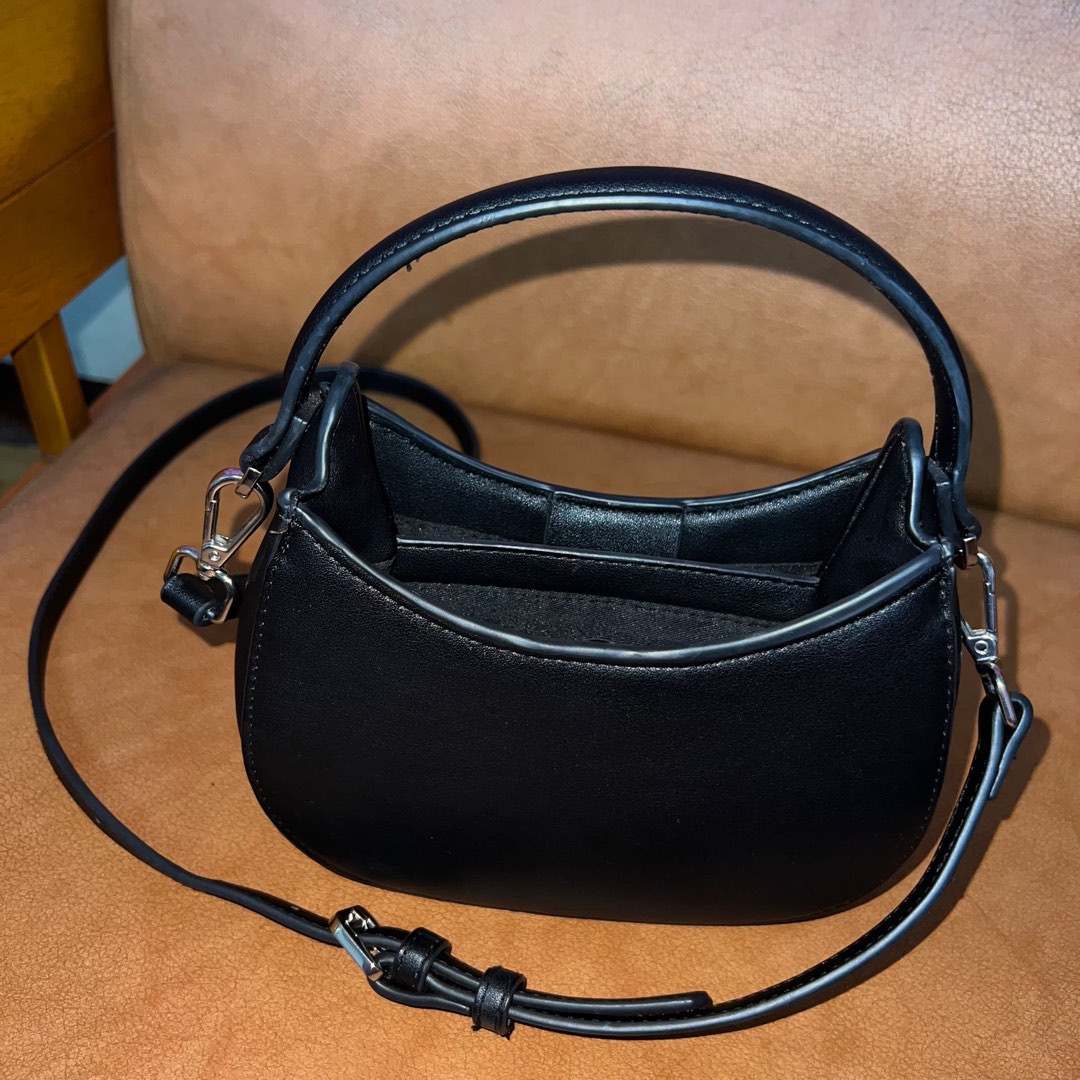 MANGO Shoulder bag with short handle (Black), Luxury, Bags & Wallets on ...