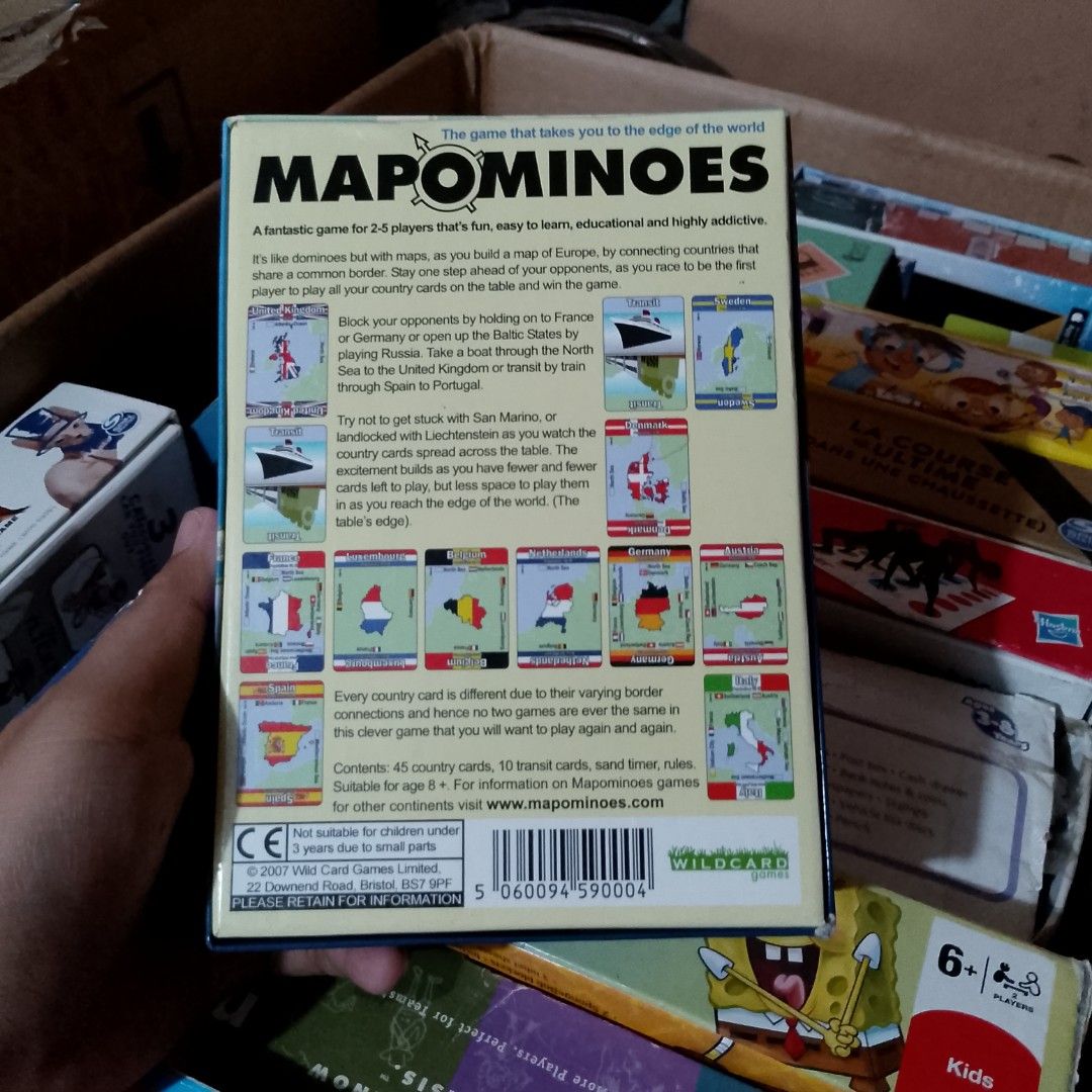 Mapominoes Europe Map Dominoes of Europe Card game board game for ...