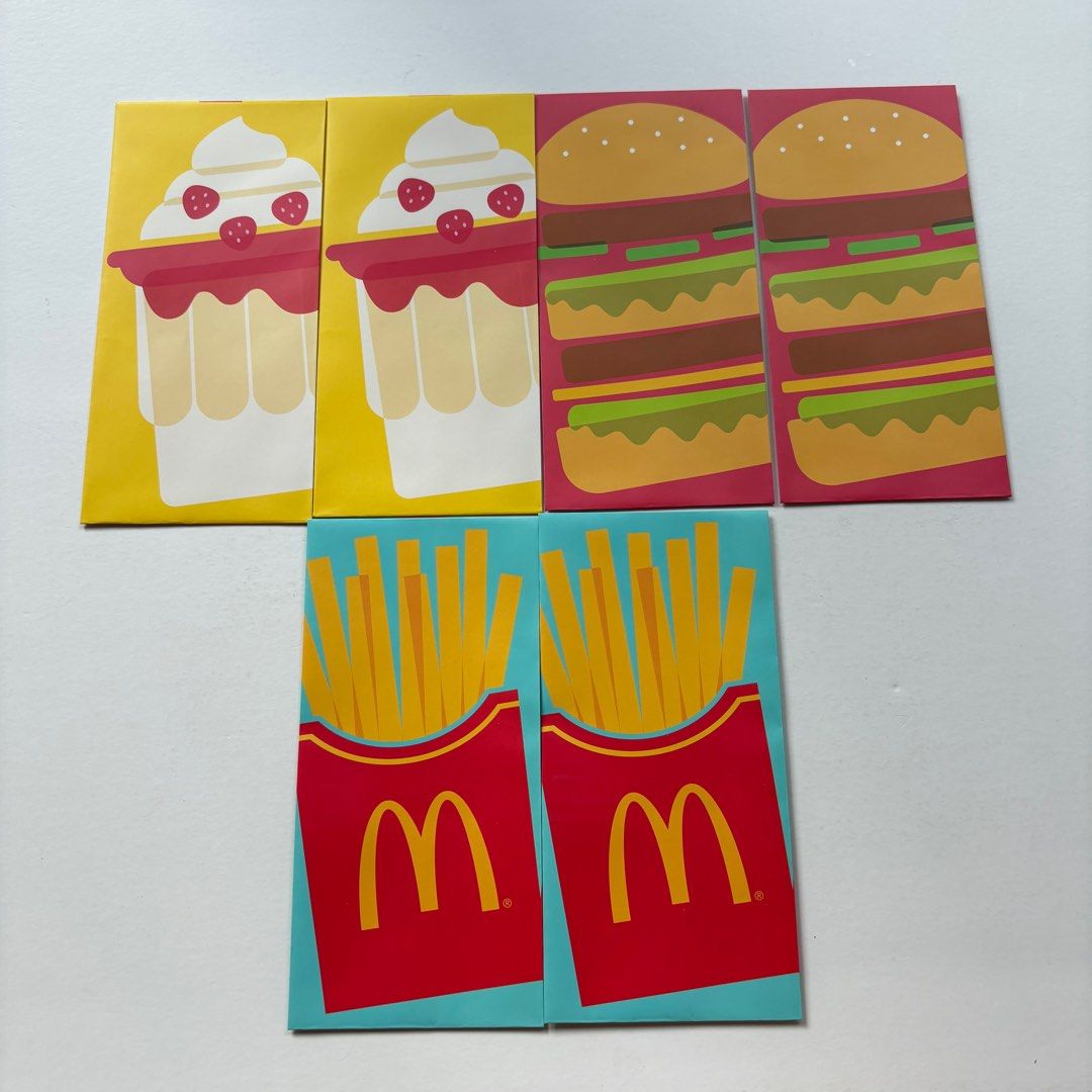 McDonald’s CNY Red Packets Ang Bao 🧧, Hobbies & Toys, Stationery ...