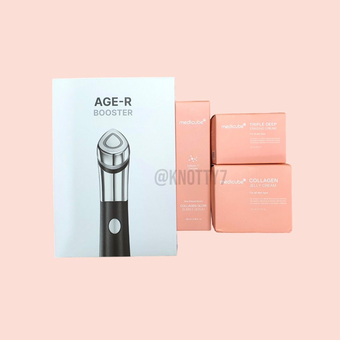 MEDICUBE Age R Booster H Bubble Serum Triple Deep Erasing Cream ...