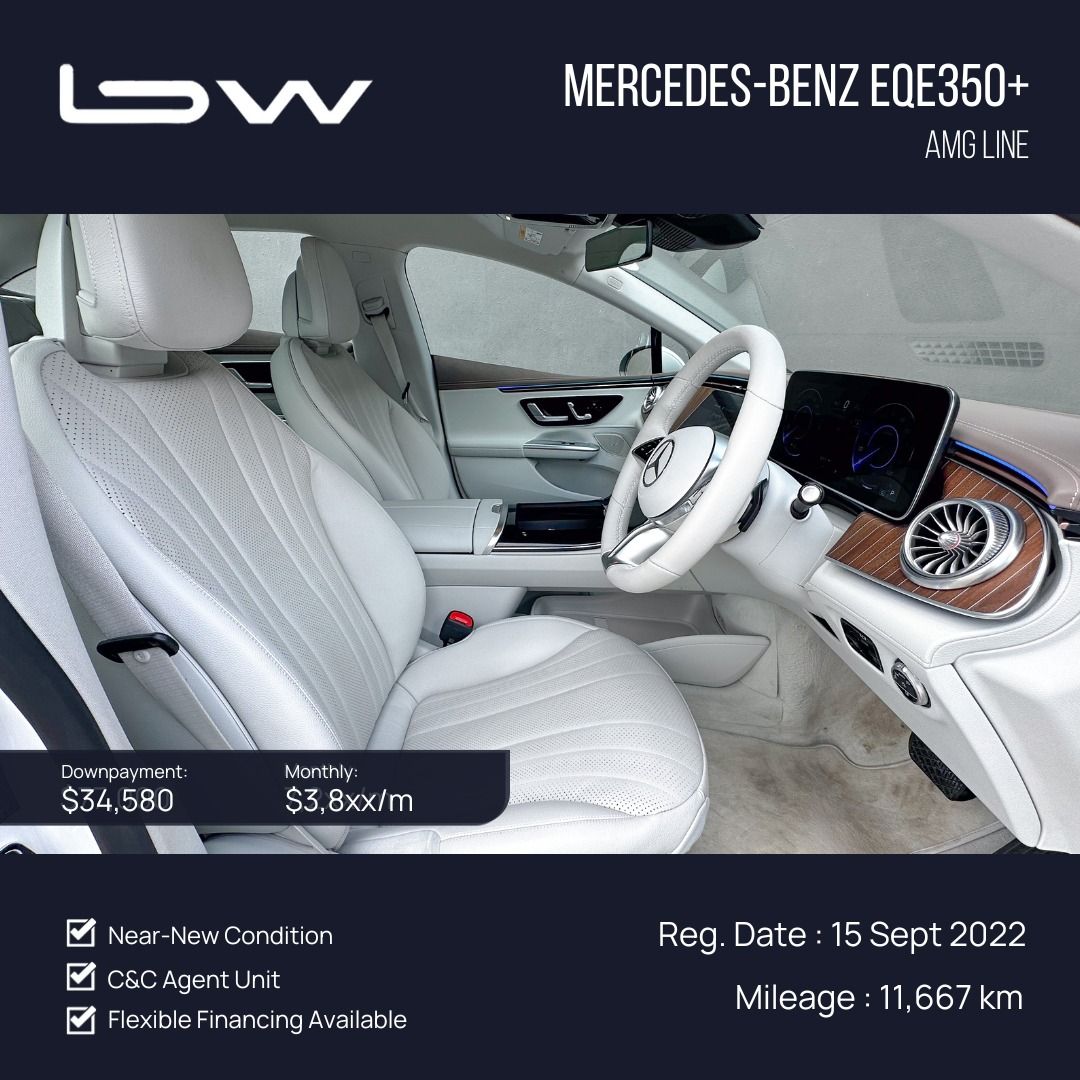 Mercedes-Benz EQE-Class EQE350+ AMG Line Auto, Cars, Used Cars on Carousell