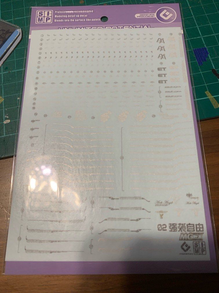 EVO mgex strike freedom metallic waterslide decal label, Hobbies & Toys ...