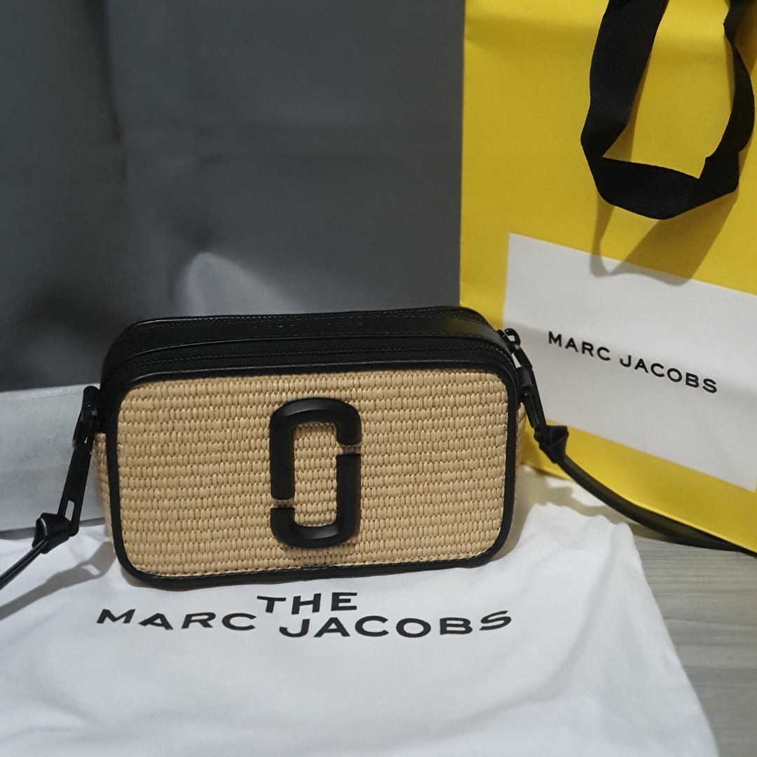 Marc Jacobs MJ - The Straw Snapshot Camera Bag, Luxury, Bags & Wallets ...