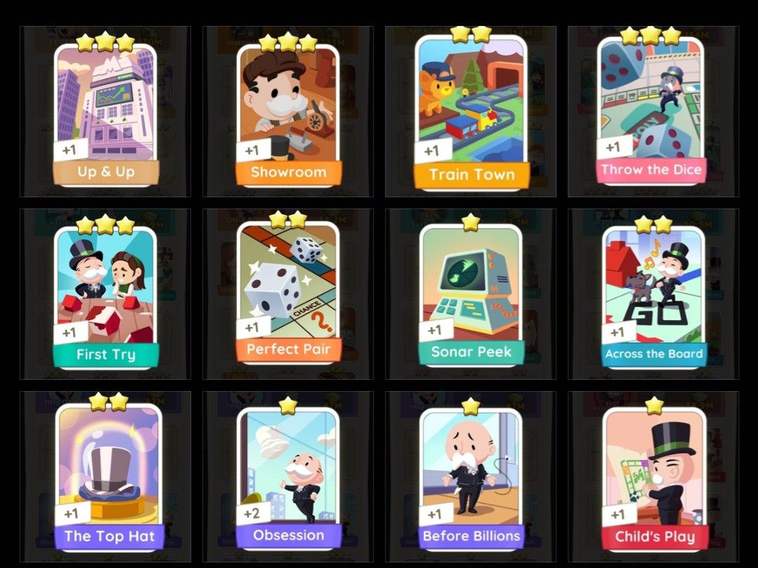 Monopoly Go Orgins Album Stickers 1 star - 5 star [REFER TO FULL LIST ...