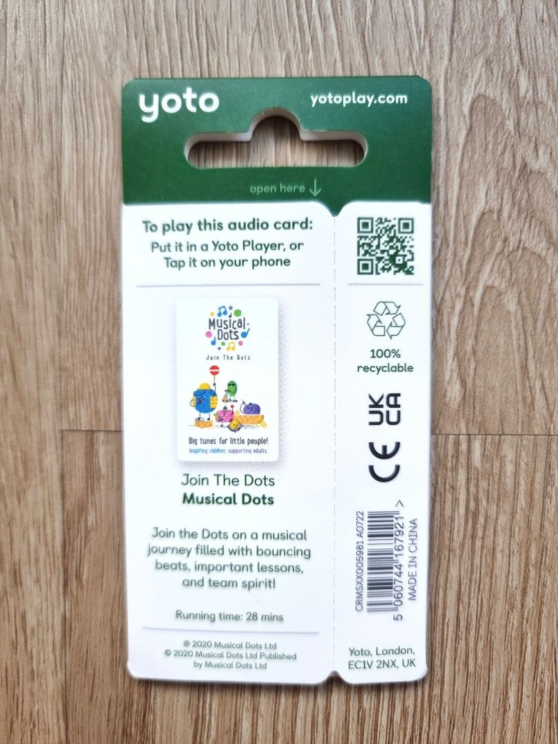 Musical Dots Join The Dots Yoto song card, Audio, Other Audio Equipment ...