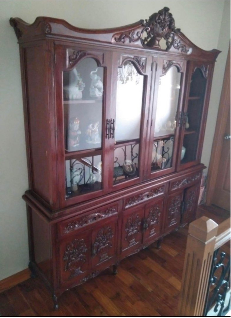 Narra Display Cabinet, Furniture & Home Living, Furniture, Shelves ...