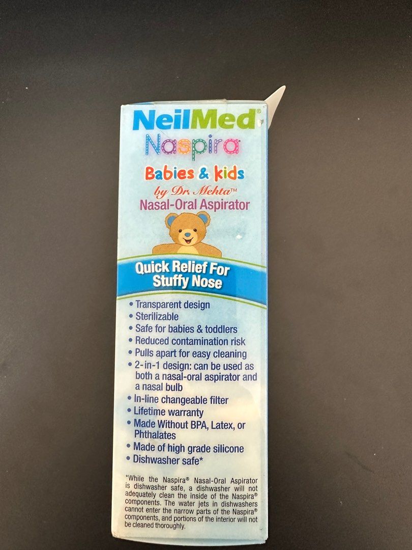 NeilMed Nasal-Oral Aspirator, Babies & Kids, Bathing & Changing, Baby ...