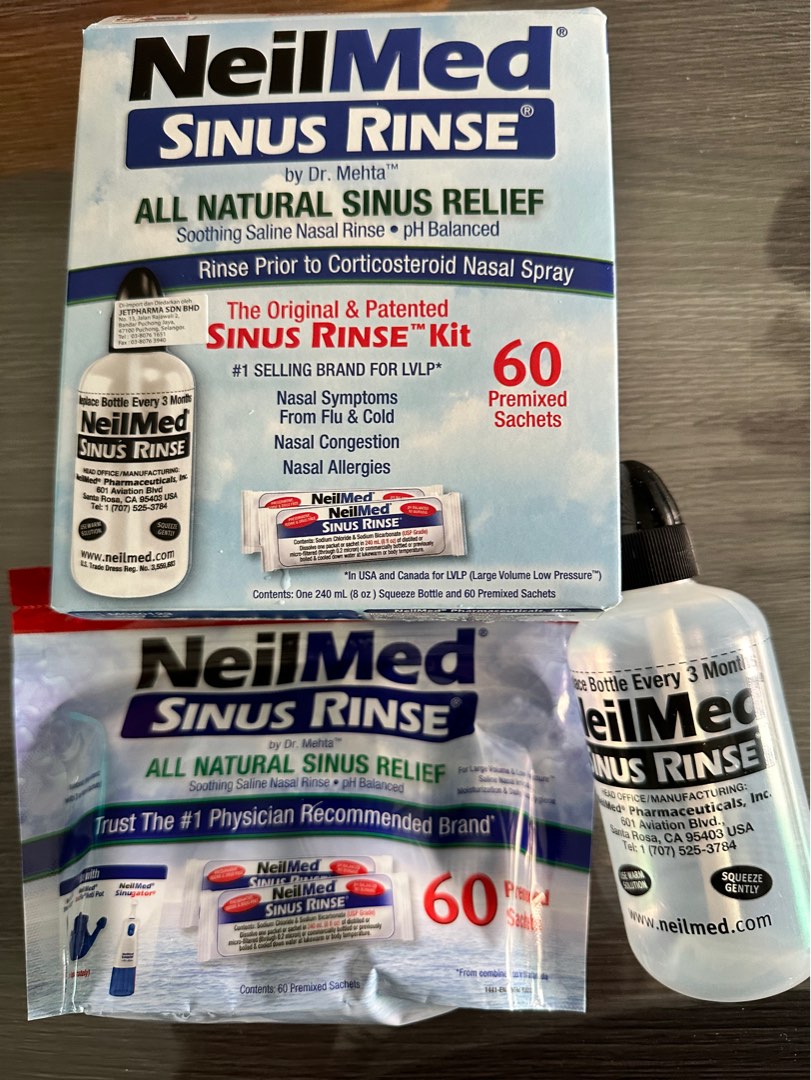 NeilMed Sinus Rinse, Health & Nutrition, Medical Supplies & Tools on ...
