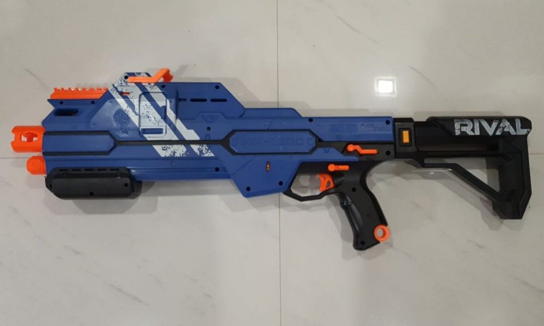 Nerf rival gun with bullets, Hobbies & Toys, Toys & Games on Carousell