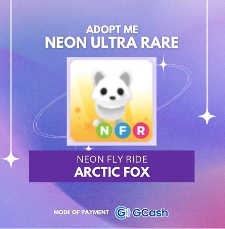 NFR Arctic Fox / Neon Arctic Fox Adopt Me, Hobbies & Toys, Toys & Games ...