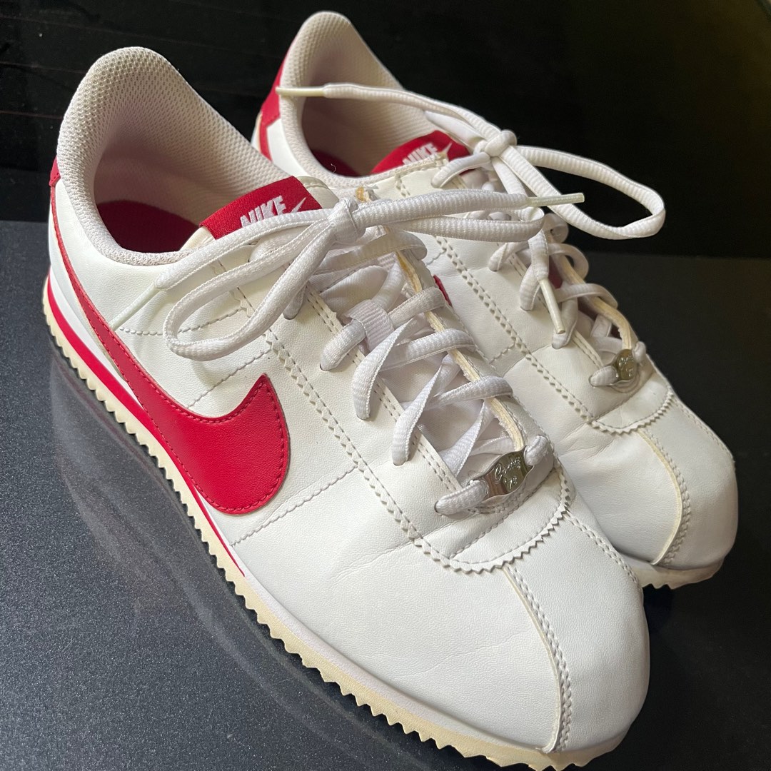 Nike Cortez White GYM RED, Women's Fashion, Footwear, Sneakers on Carousell
