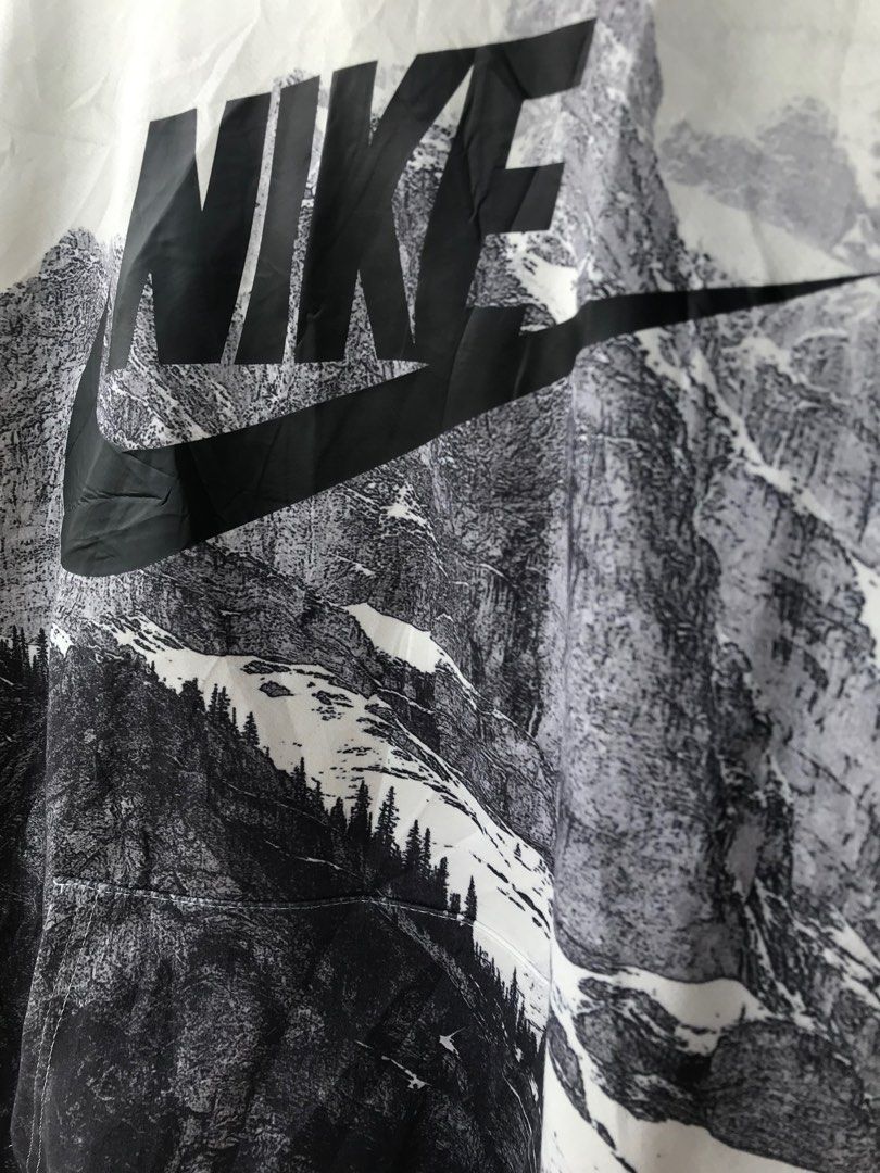 Nike swoosh AOP Snow Mountain, Men's Fashion, Activewear on Carousell