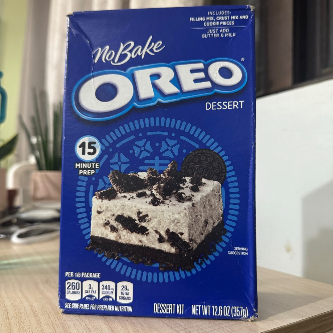 No Bake Oreo Dessert Kit (slightly damaged box), Food & Drinks ...