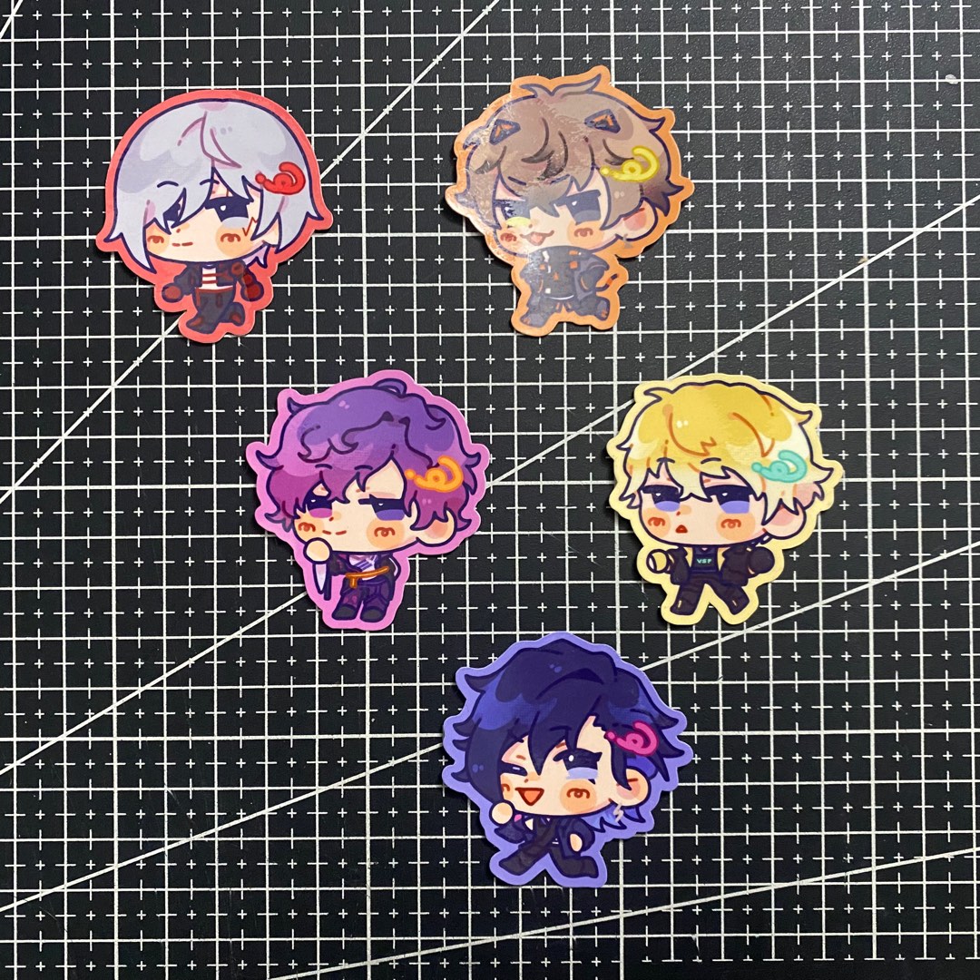 NOCTYX Fulgur Ovid Uki Violeta Sonny Brisko Alban Knox Yugo Asuma NIJISANJI EN Fanmade Chibi ...