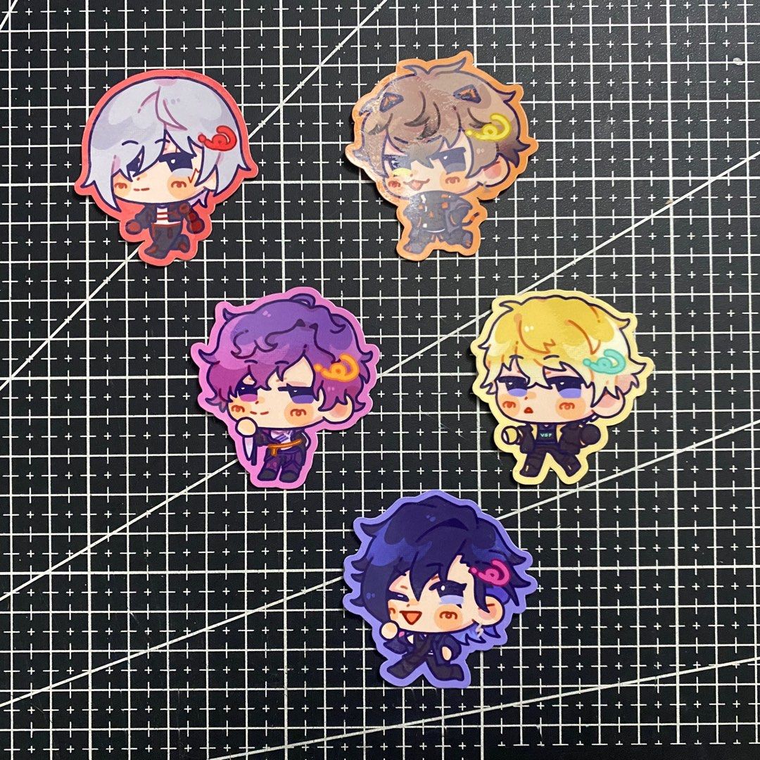 NOCTYX Fulgur Ovid Uki Violeta Sonny Brisko Alban Knox Yugo Asuma NIJISANJI EN Fanmade Chibi ...