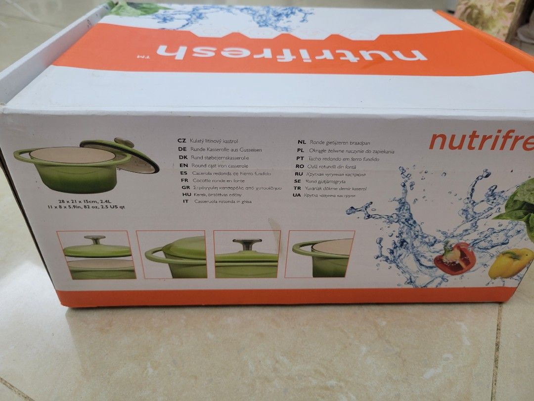 Nutrifresh 鑄鐵煲, 家庭電器, 廚房電器, 鍋具 - Carousell