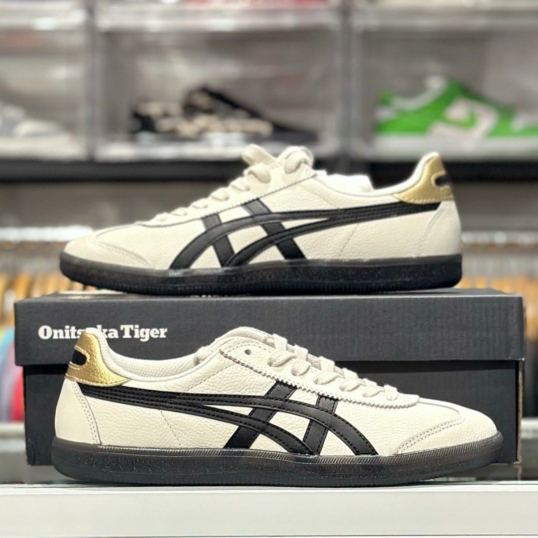 Onitsuka Tiger Tokuten White Black Gold, Men's Fashion, Footwear ...