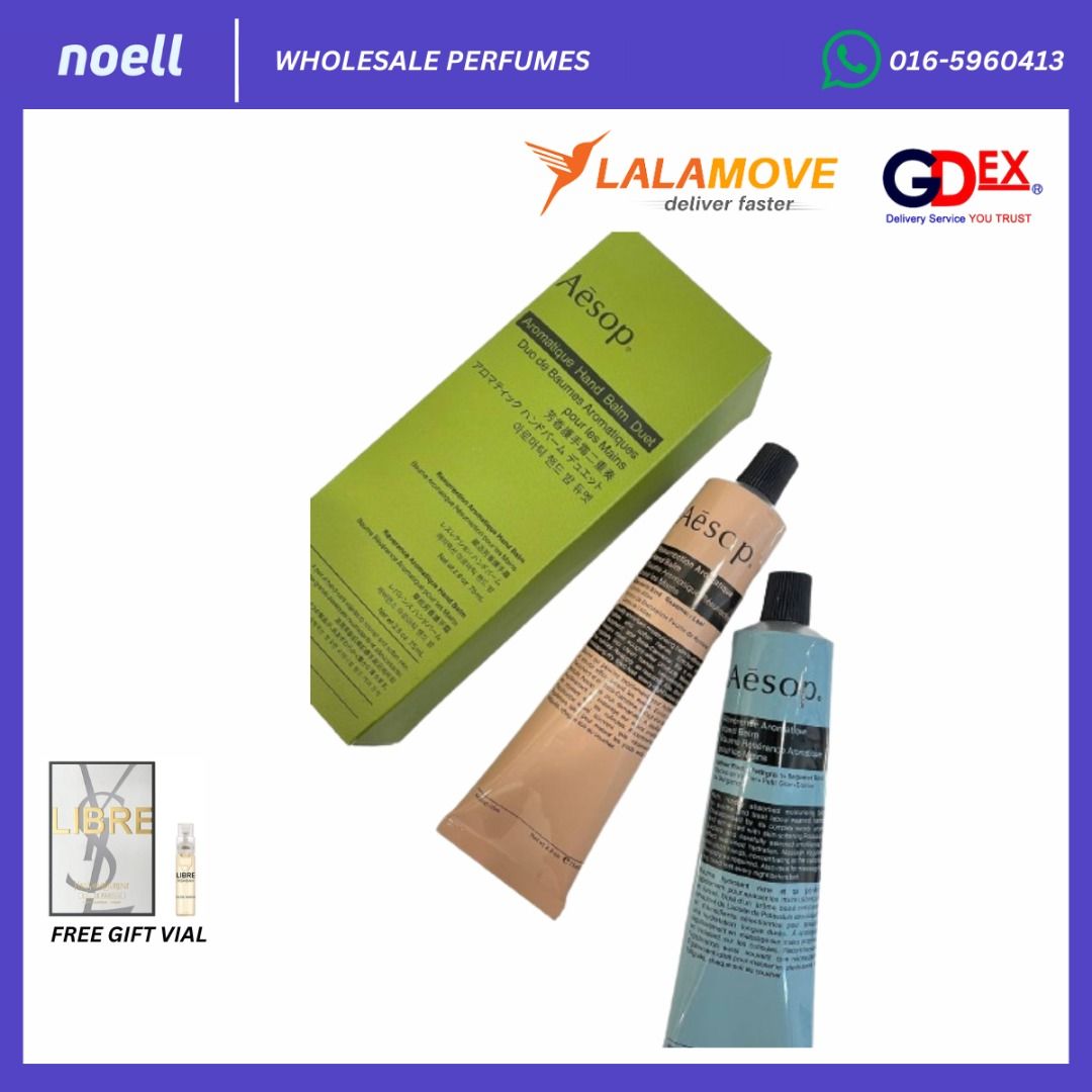 [ORIGINAL] AUTHENTIC READY STOCK AESOP AROMATIQUE HAND BALM DUET 2IN1 ...