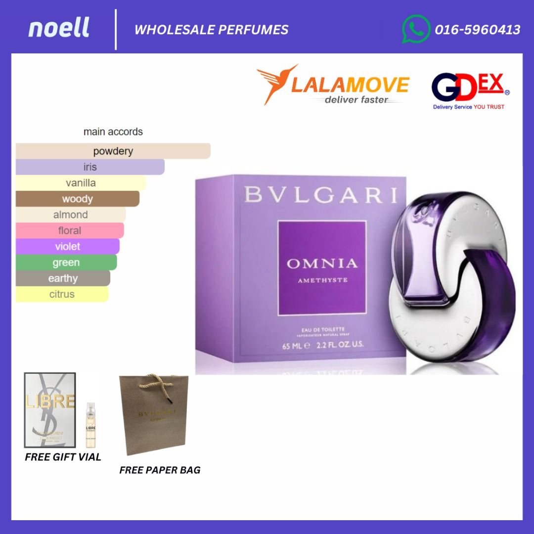 [ORIGINAL] AUTHENTIC READY STOCK BVLGARI OMNIA AMETHYSTE EDT 65ML PERFUME FOR WOMEN, Beauty ...