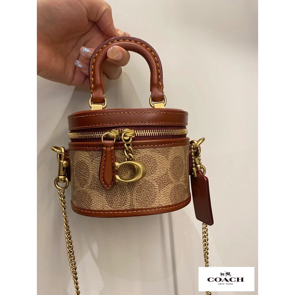 Original Coach Mini Trail Boxy Signature Jacquard Crossbody, Luxury ...