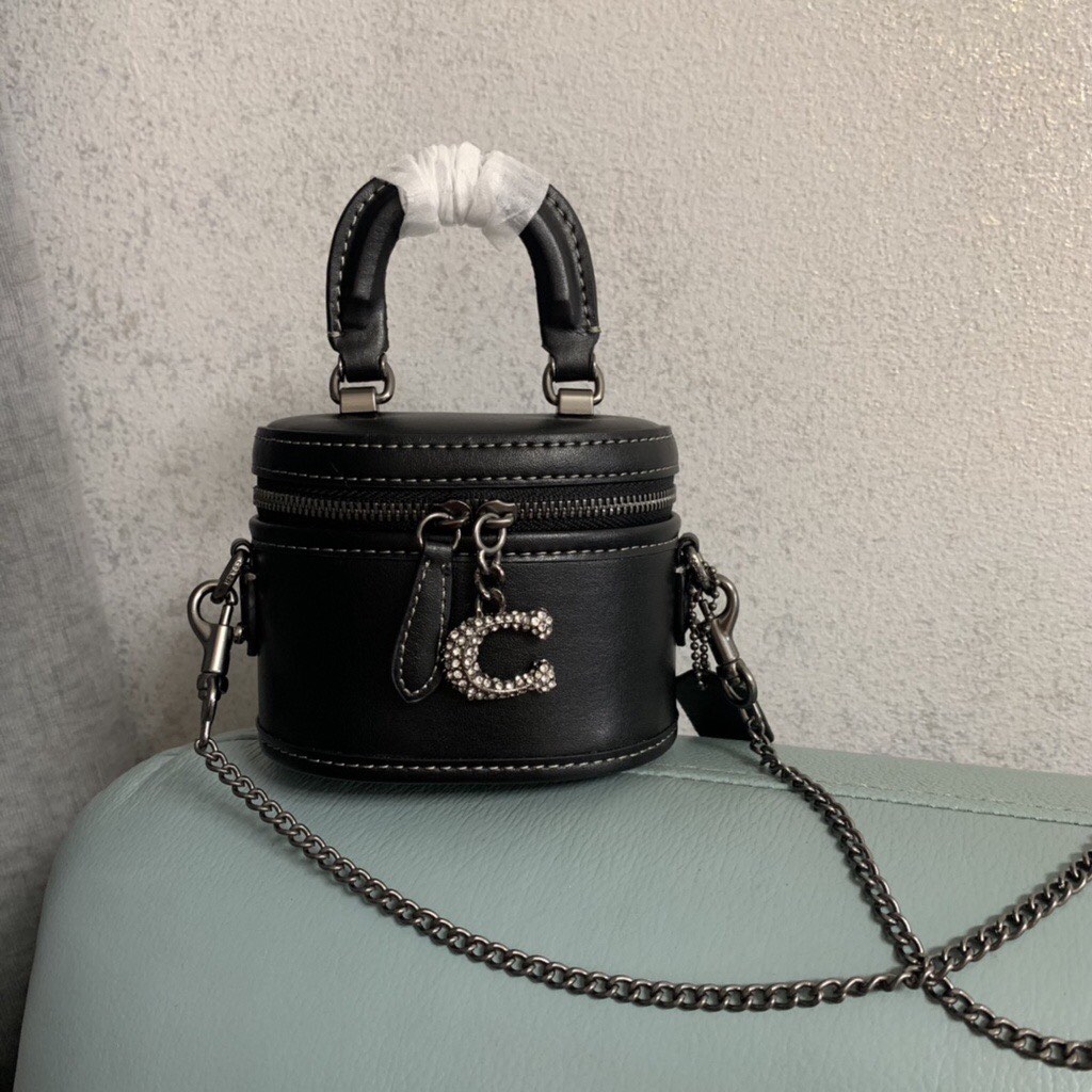 Original Coach Mini Trail Boxy Black Crossbody, Luxury, Bags & Wallets ...