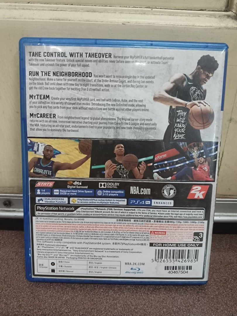 Original PS4 Game - NBA 2K19 - PlayStation Basketball Games, Video ...