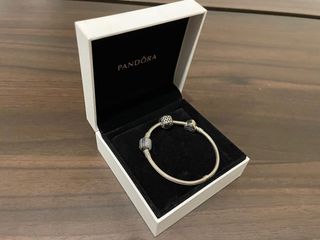 Pandora Moments Snake Chain Bracelet, Women's Fashion, Jewelry ...