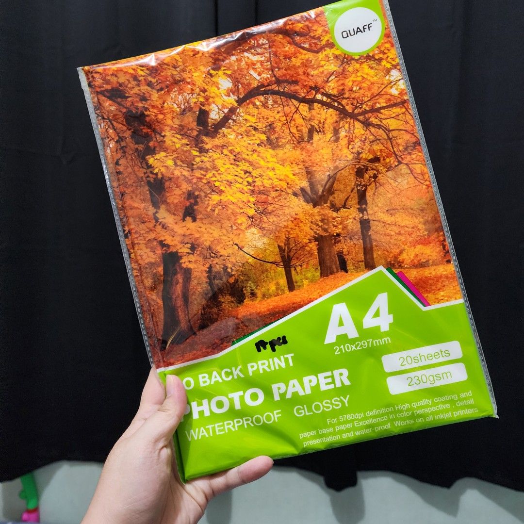 PAPER SETS Quaff Photo Sticker Paper Vellum Board Laminating Film ...