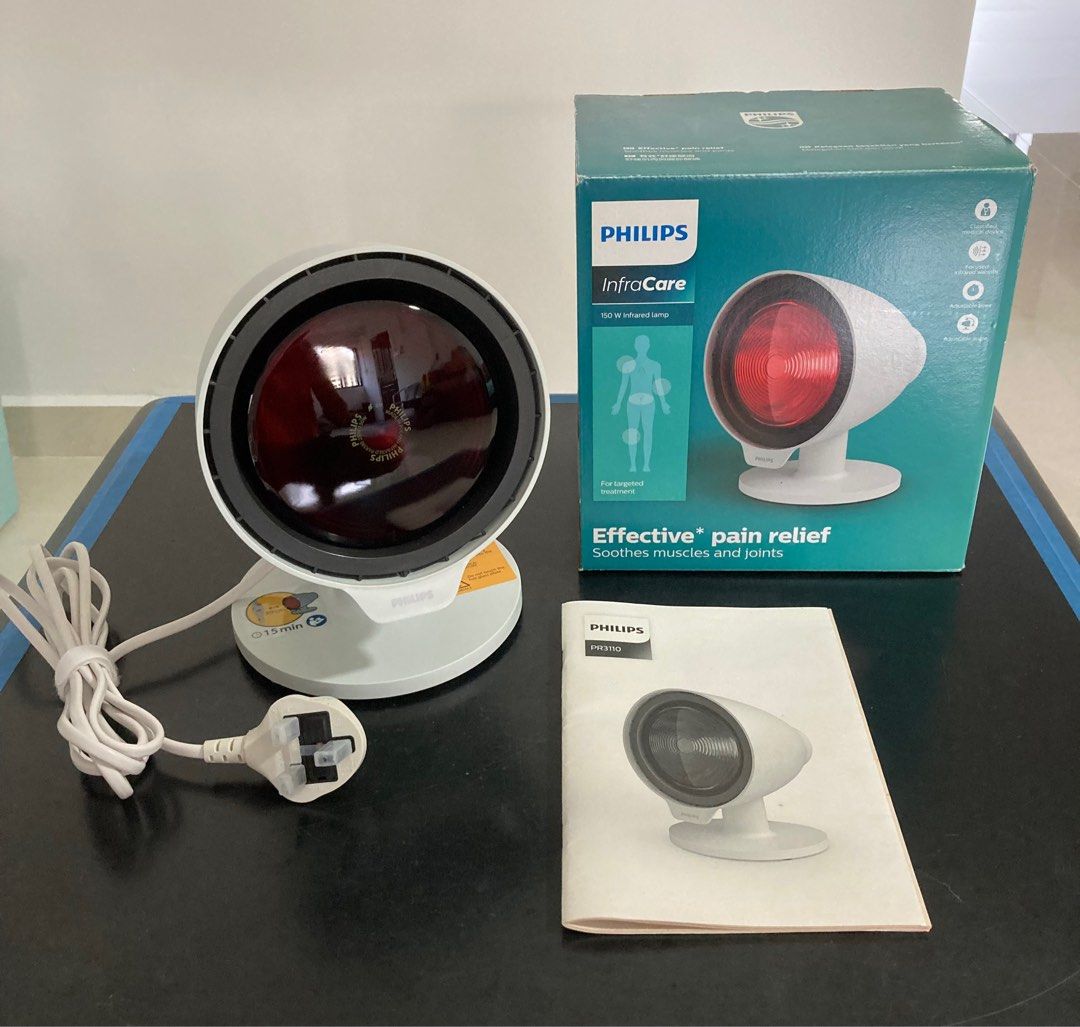 Philips Infracare PR3110 150W Infrared Lamp, Health & Nutrition ...