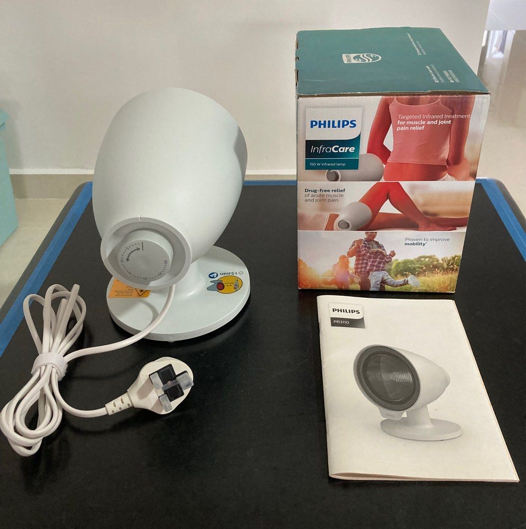 Philips Infracare PR3110 150W Infrared Lamp, Health & Nutrition ...