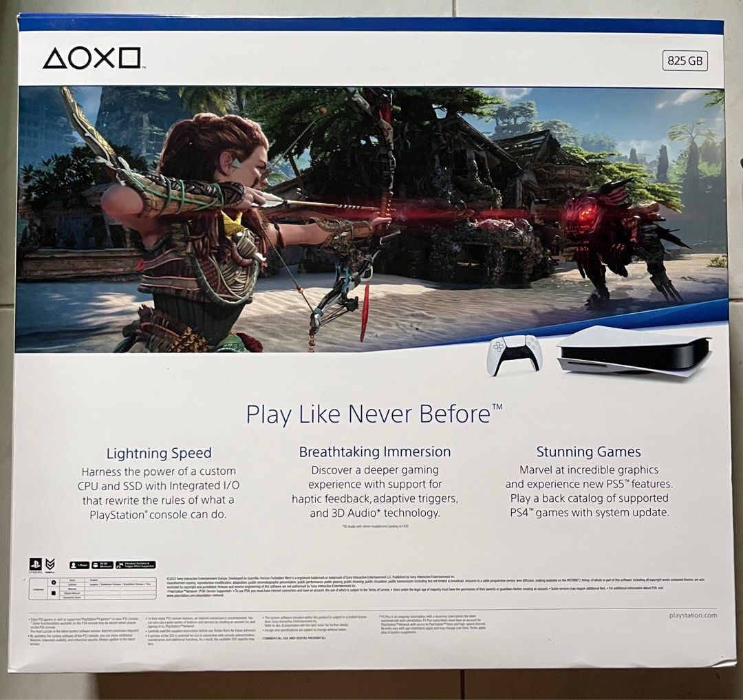 PLAYSTATION PS5 BOX AND INSERTS + DUALSENSE CONTROLLER BOXES / FREE ...