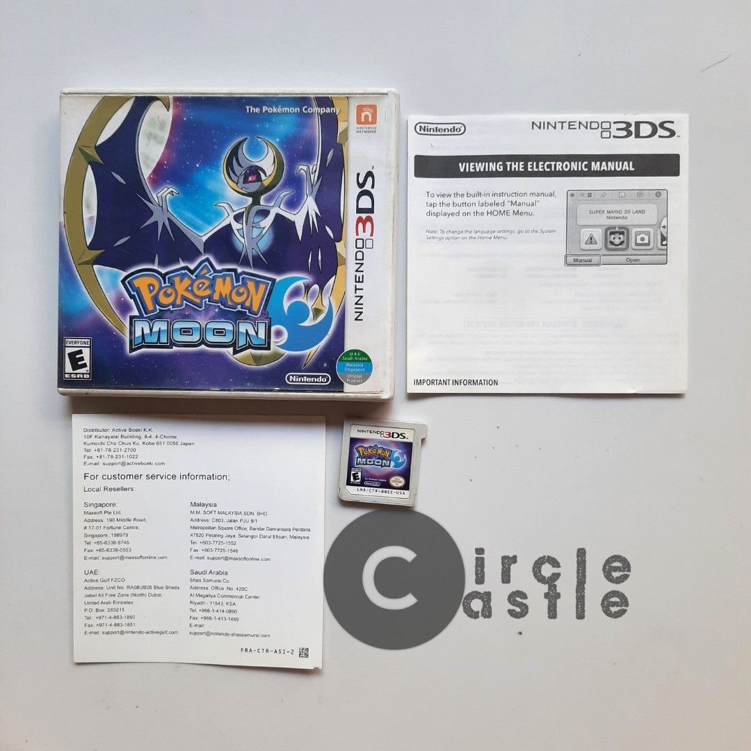 Pokemon Moon for Nintendo 2DS Nintendo 3DS, Video Gaming, Video Games ...