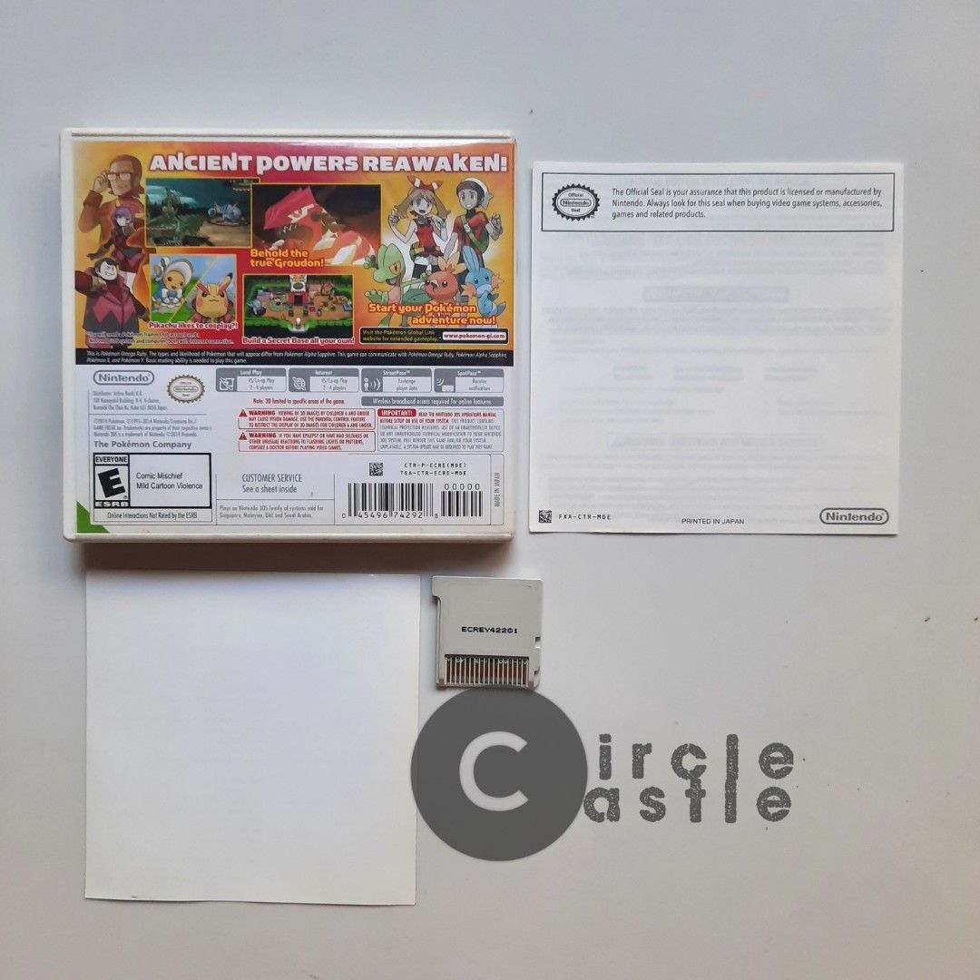 Pokemon Omega Ruby for Nintendo 3DS Nintendo 2DS, Video Gaming, Video ...