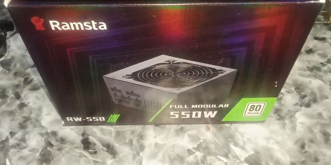 POWER SUPPLY UNIT(PSU): RAMSTA ATX 550W FULL MODULAR, Computers & Tech ...