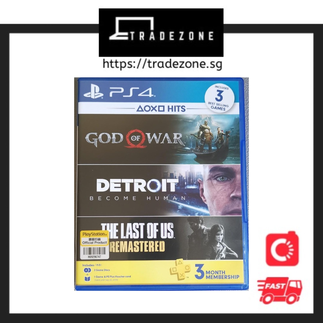 PS4 2 IN 1 GOD OF WAR & DETROIT BECOME HUMAN, Video Gaming, Video Games ...