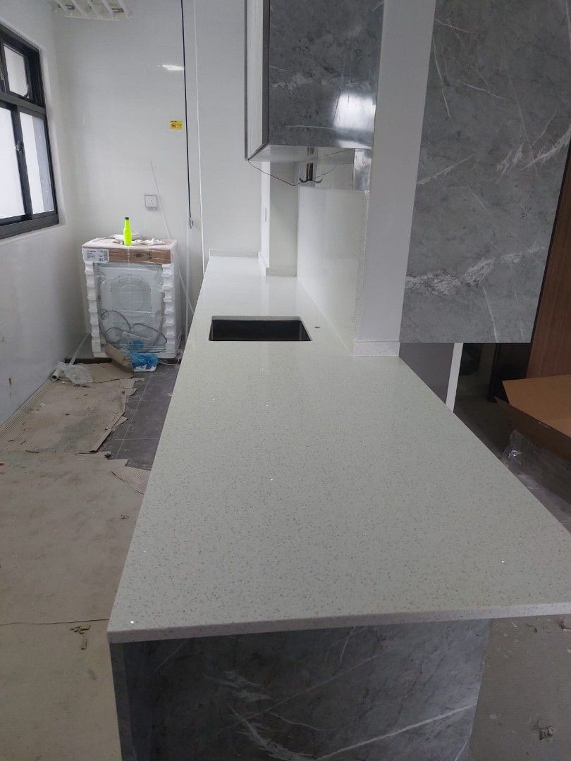 Quartz/ Sintered Stone/ Solid Surface/ Marble/Granite, Furniture & Home ...