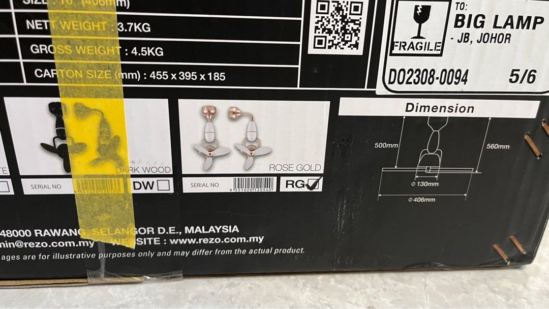 Rezo Premium Corner Fan 16 inch, Furniture & Home Living, Lighting ...