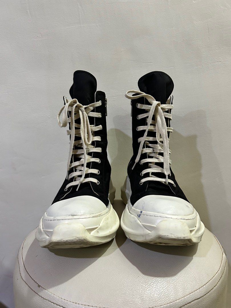 Rick Owens DRKSHDW High-Top Abstract Sneakers, Luxury, Sneakers & Footwear on Carousell
