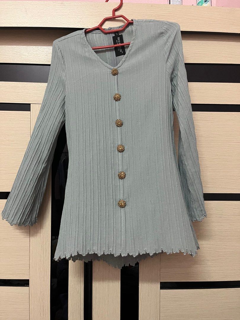 Rico rinaldi kurung modern in mint grey, Women's Fashion, Dresses ...